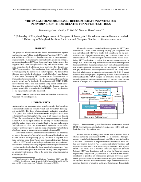 (PDF) Virtual autoencoder based recommendation system for ...