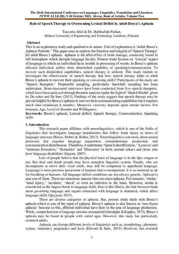 (PDF) Tanzeela Abid & Habibullah Pathan