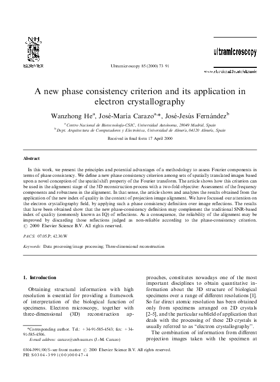 (PDF) A new phase consistency criterion and its application in electron ...