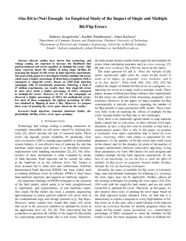 (PDF) One Bit is (Not) Enough: An Empirical Study of the Impact of ...