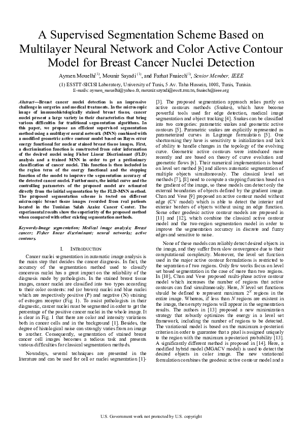 Pdf A Supervised Segmentation Scheme Based On Multilayer Neural