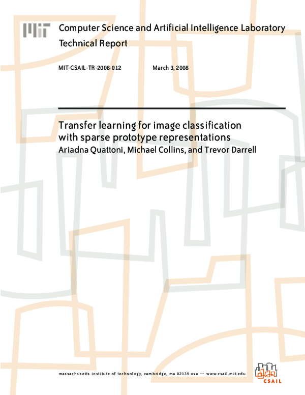 (PDF) Transfer learning for image classification with sparse prototype ...