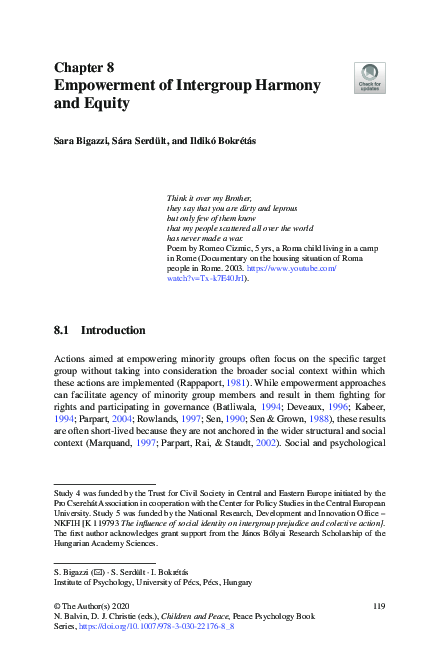 (PDF) Empowerment of Intergroup Harmony and Equity
