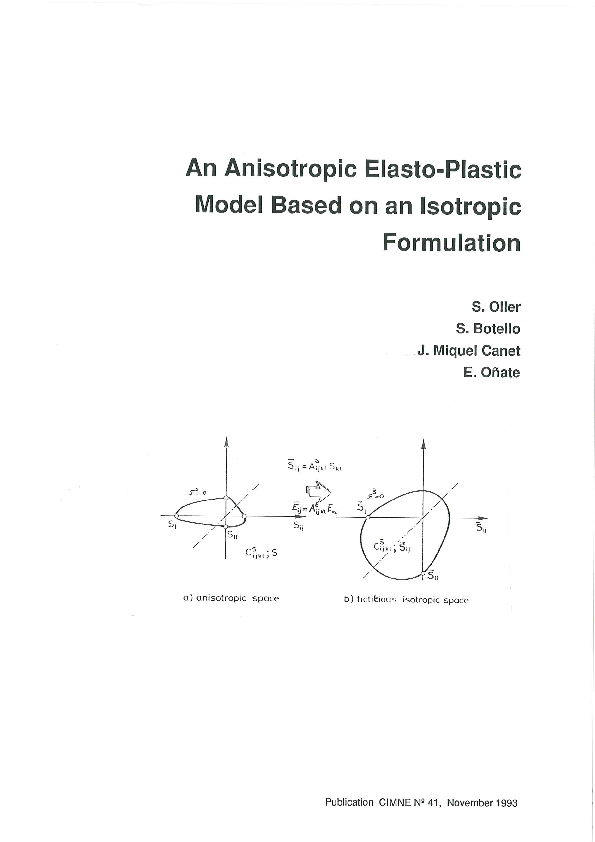 (PDF) An anisotropic elastoplastic model based on an isotropic formulation