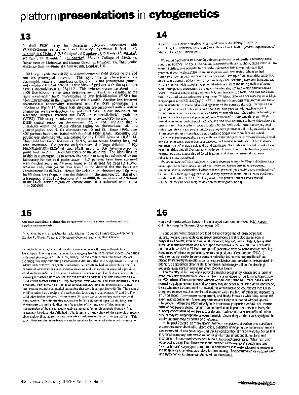 (PDF) A dual FISH assay for detecting deletions associated with VCFS ...