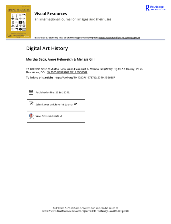 (PDF) Digital Art History