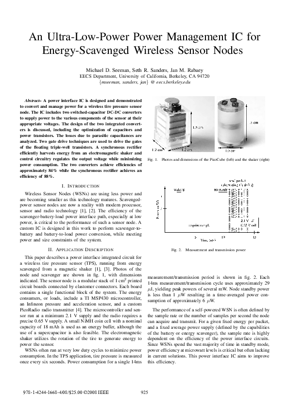 (PDF) An ultra-low-power power management IC for energy-scavenged ...