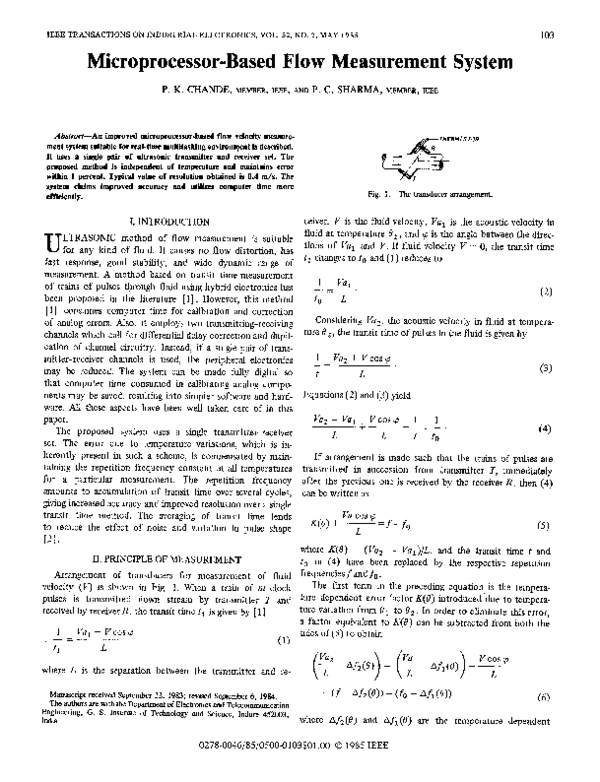 (PDF) Microprocessor-Based Flow Measurement System