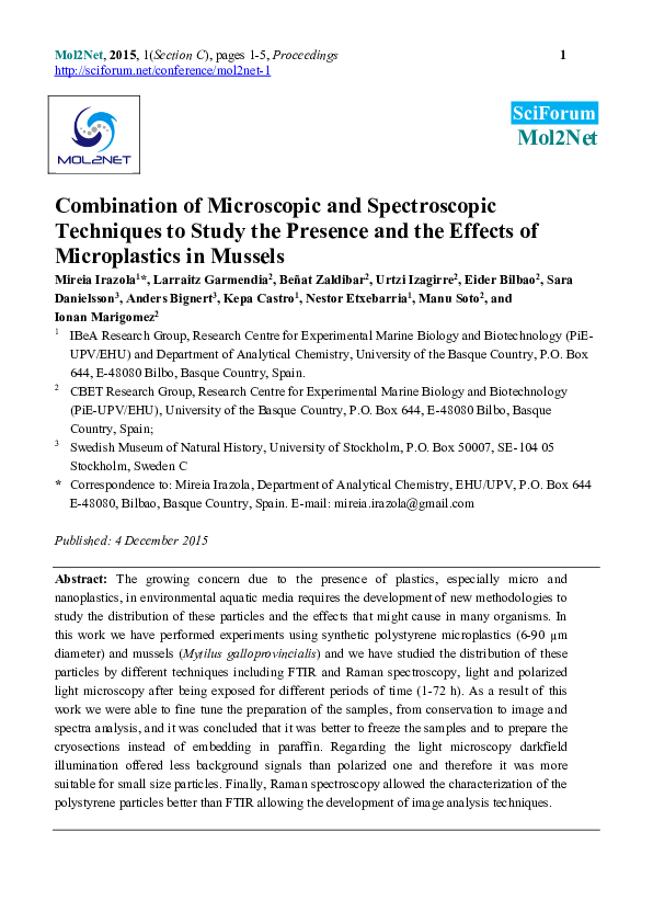 (PDF) Combination of microscopic and spectroscopic techniques to study ...