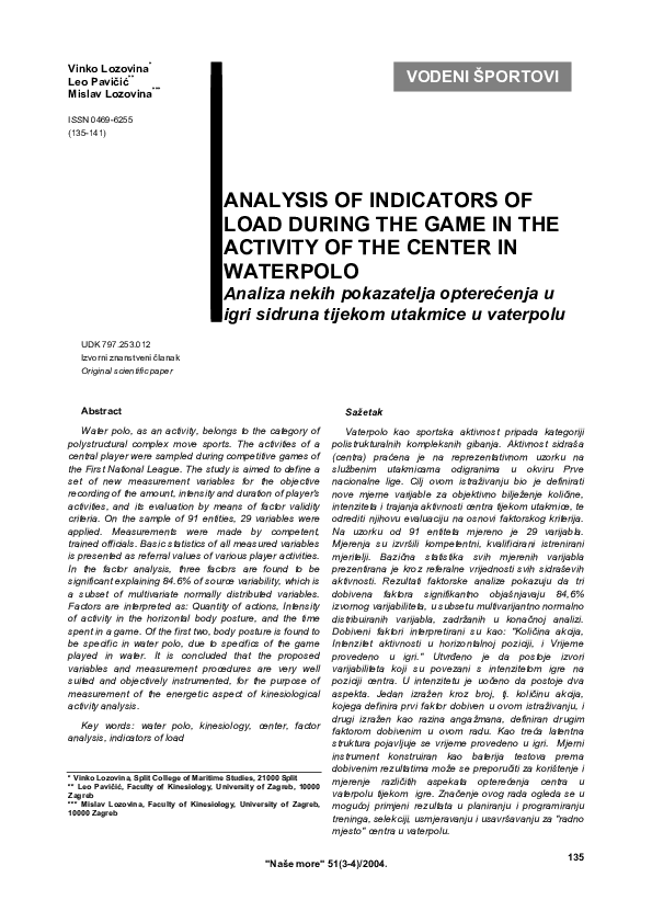 (PDF) Analysis of indicators of load during the game in the activity of ...