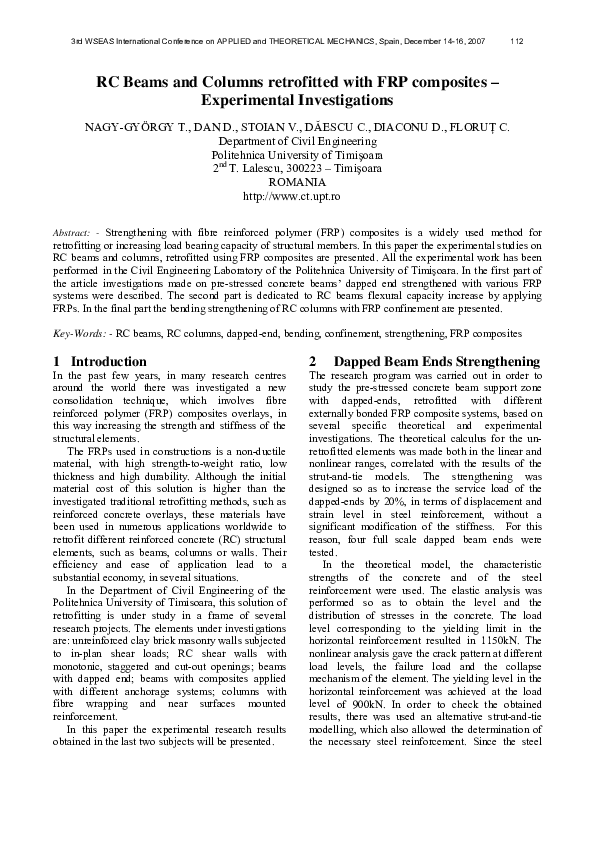 (PDF) RC beams and columns retrofitted with FRP composites ...