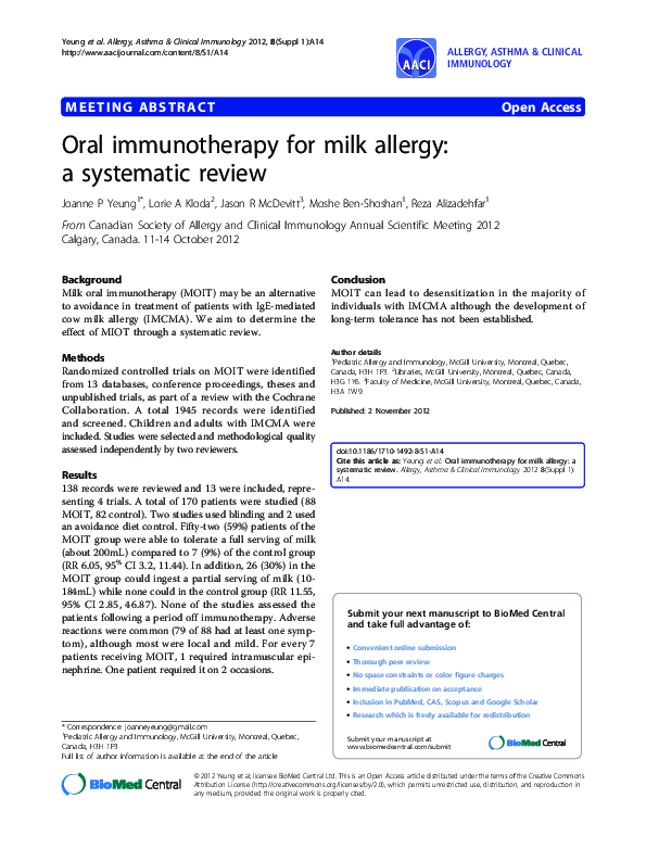 PDF Oral Immunotherapy For Milk Allergy A Systematic Review Moshe pdf-oral-immunotherapy-for-milk-allergy-a-systematic-review-moshe