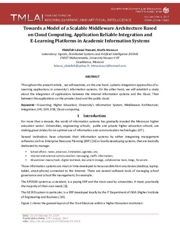 (PDF) Towards a Model of a Scalable Middleware Architecture Based on Cloud Computing ...