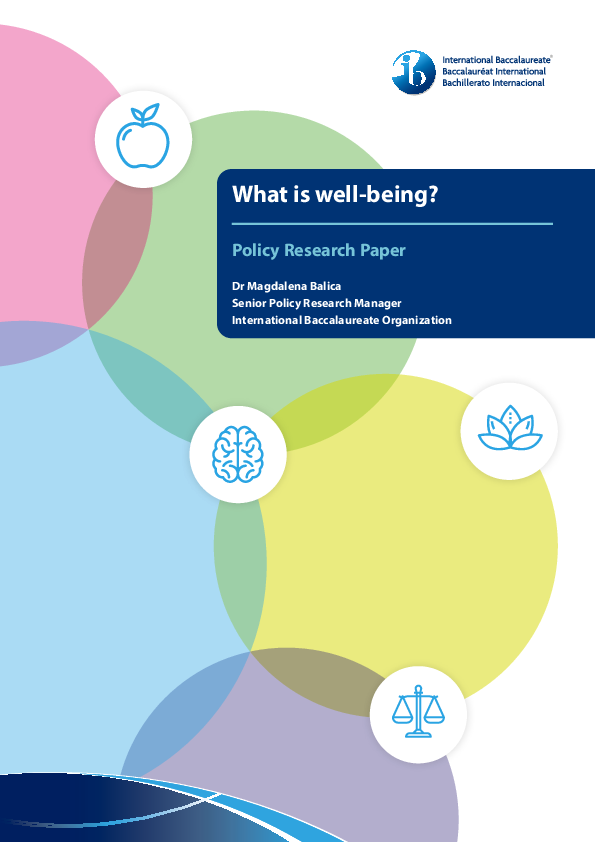 (PDF) What is well being? Policy Research Paper