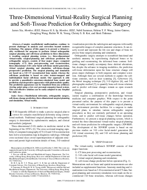 (PDF) Three-dimensional virtual-reality surgical planning and soft-tissue prediction for ...