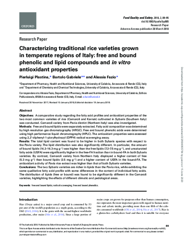 (PDF) Characterizing traditional rice varieties grown in temperate ...