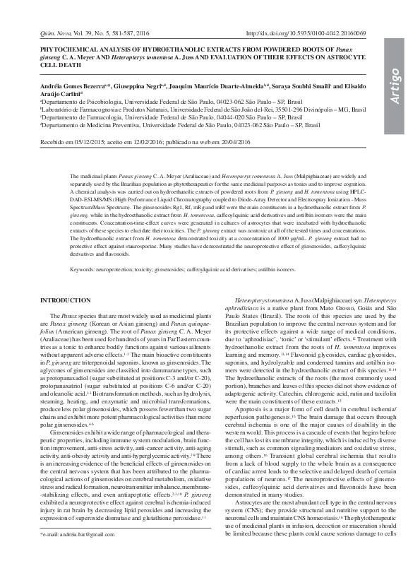(PDF) PHYTOCHEMICAL ANALYSIS OF HYDROETHANOLIC EXTRACTS FROM POWDERED ...