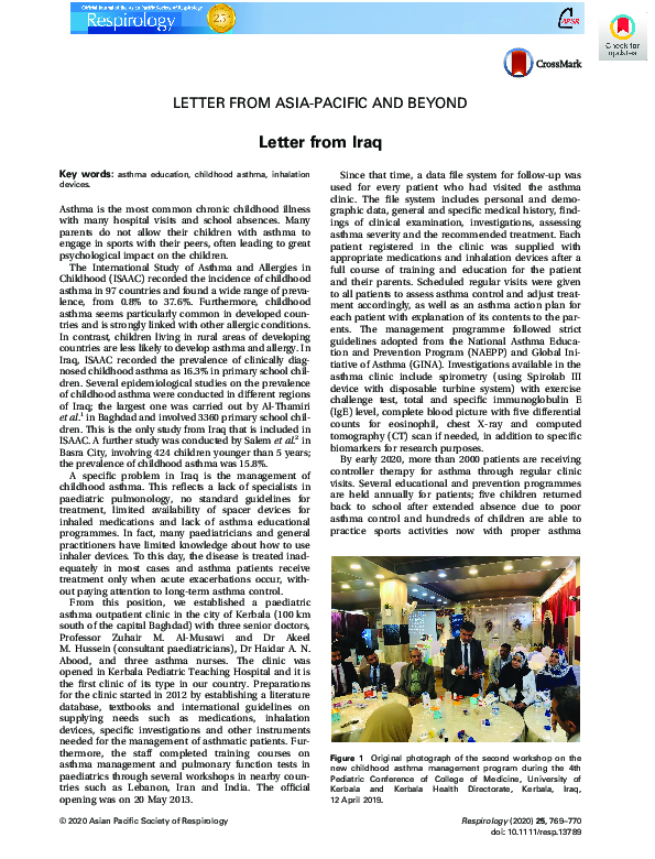 (PDF) Letter from Iraq