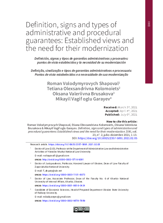 (PDF) The Definition, signs and types of administrative and procedural ...