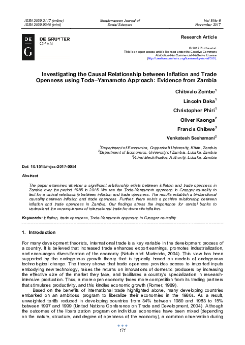 (PDF) Investigating the Causal Relationship between International Trade ...