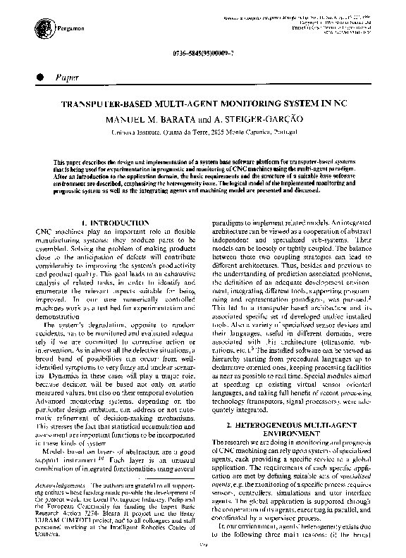 (PDF) Transputer-based multi-agent monitoring system in NC
