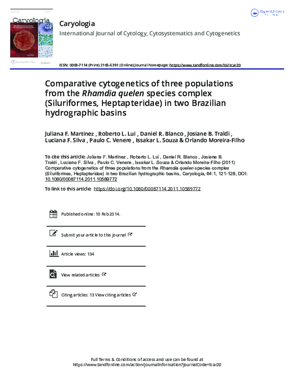 (PDF) Comparative cytogenetics of three populations from the Rhamdia ...