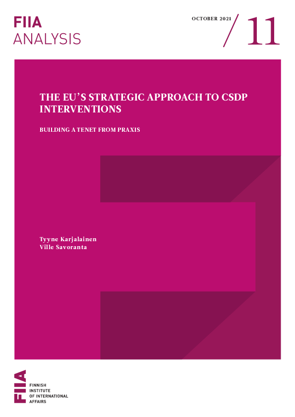(PDF) The EU’s strategic approach to CSDP interventions: Building a ...