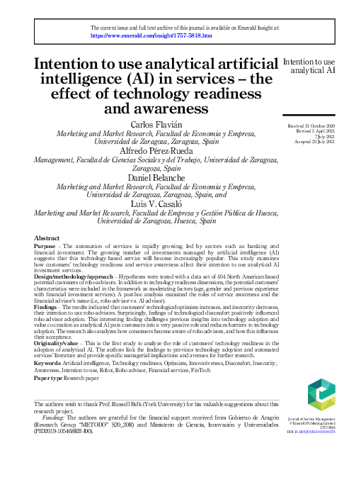 (PDF) Intention to use analytical artificial intelligence (AI) in ...