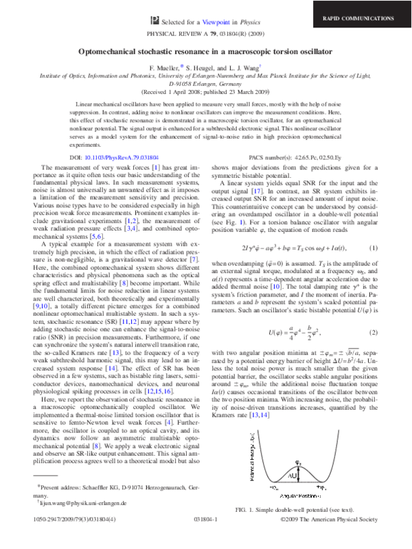 (PDF) Order out of noise | Fabio Marchesoni - Academia.edu