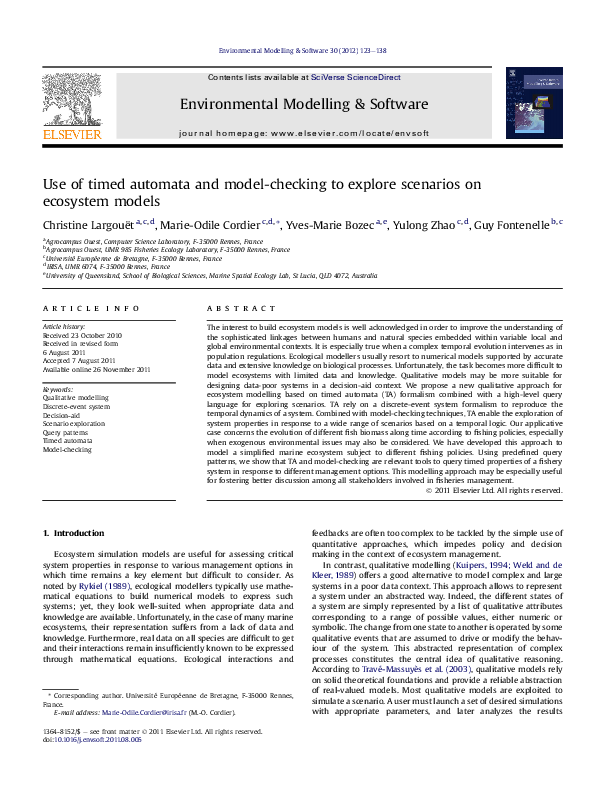 Pdf Use Of Timed Automata And Model Checking To Explore Scenarios On