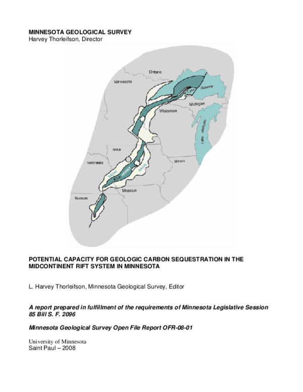 (PDF) Potential Capacity for Geologic Carbon Sequestration in the ...
