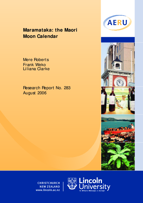(PDF) Maramataka: the Maori moon calendar
