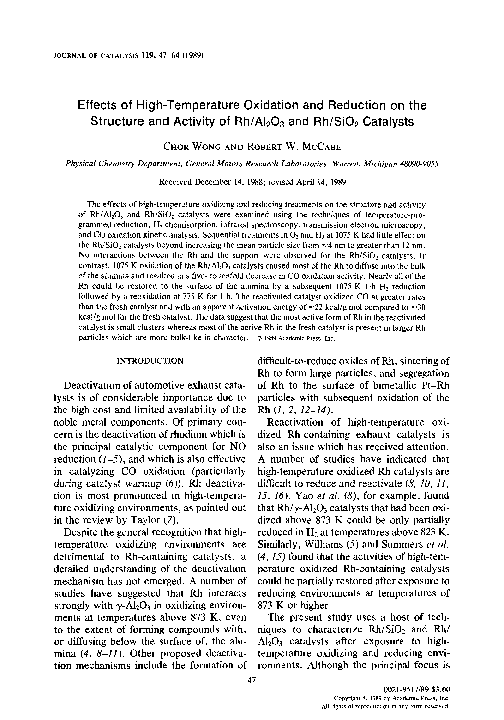 (PDF) Effects of high-temperature oxidation and reduction on the ...