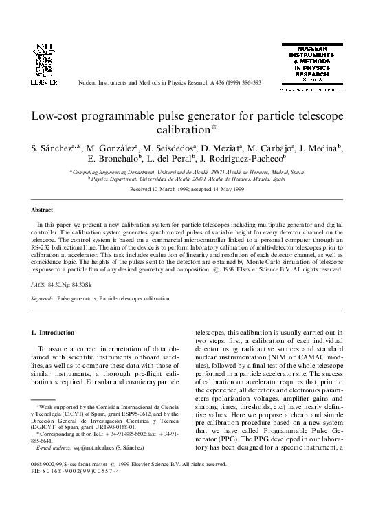 (PDF) Low-cost programmable pulse generator for particle telescope ...