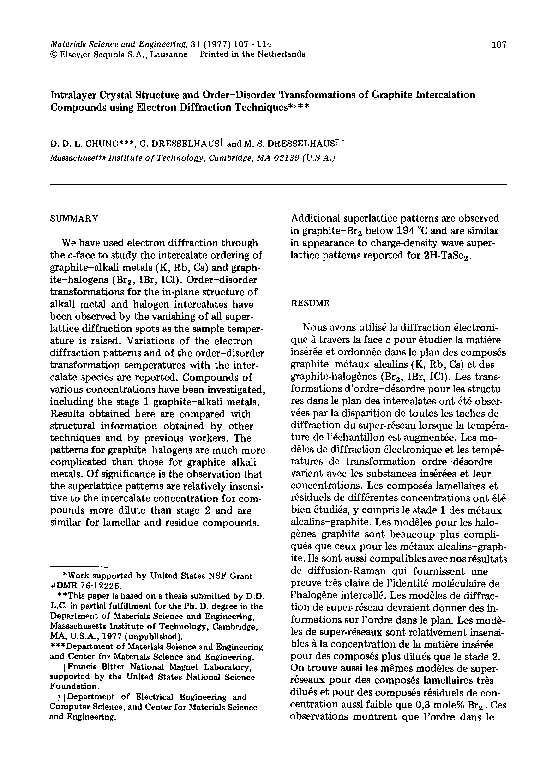 (PDF) Intralayer crystal structure and order-disorder transformations ...