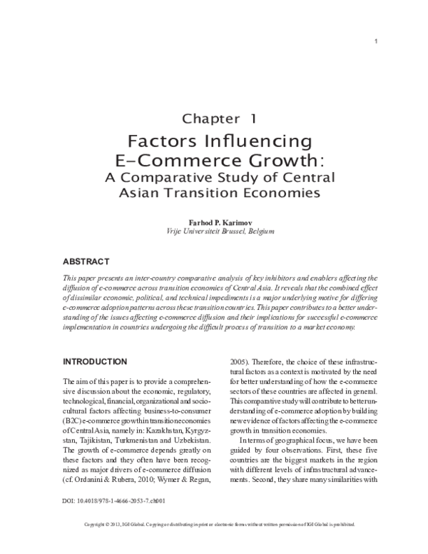 (PDF) Factors Influencing E-Commerce Growth