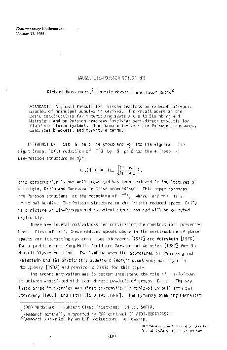 (PDF) Gauged Lie-Poisson structures
