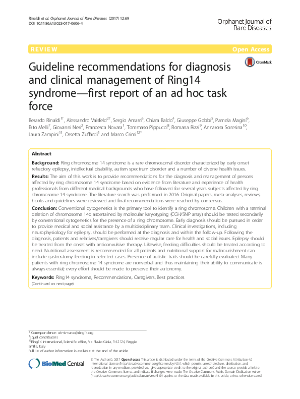 (PDF) Guideline recommendations for diagnosis and clinical management ...