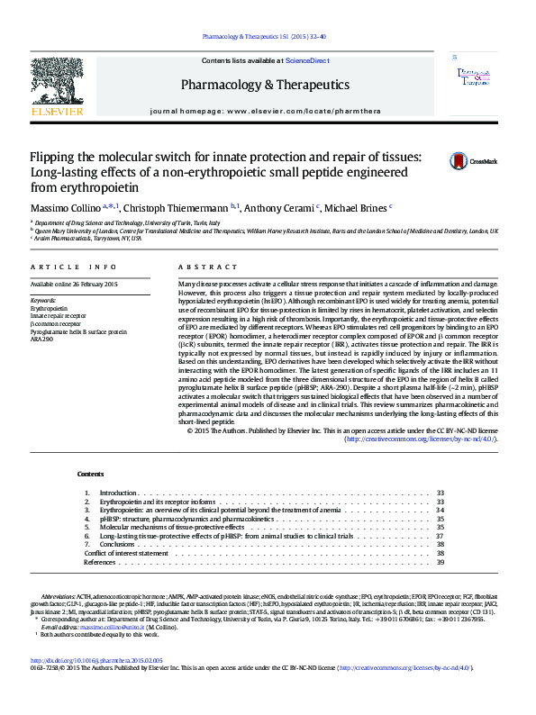 (PDF) Flipping the molecular switch for innate protection and repair of ...