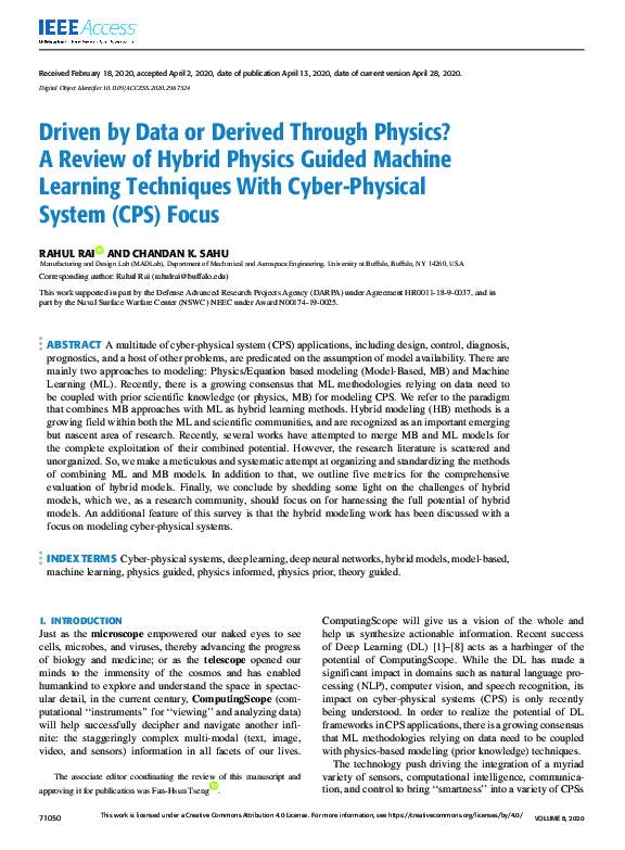 (PDF) Driven by Data or Derived Through Physics? A Review of Hybrid Physics Guided Machine ...