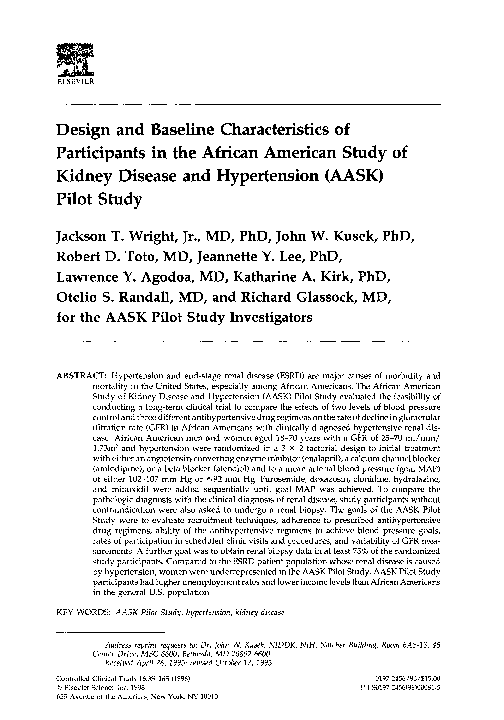 (PDF) Design and baseline characteristics of participants in the ...