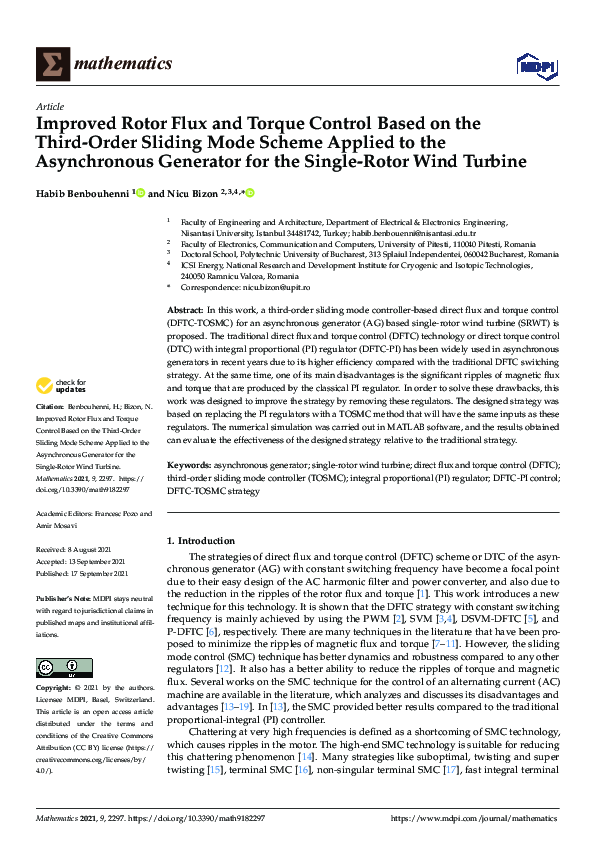 (PDF) Improved Rotor Flux and Torque Control Based on the Third-Order Sliding Mode Scheme ...