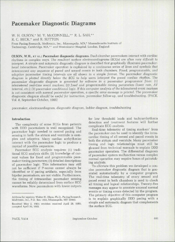 (PDF) Pacemaker Diagnostic Diagrams