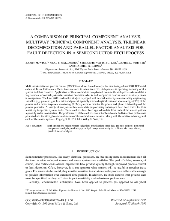 (PDF) A comparison of principal component analysis, multiway principal component analysis ...