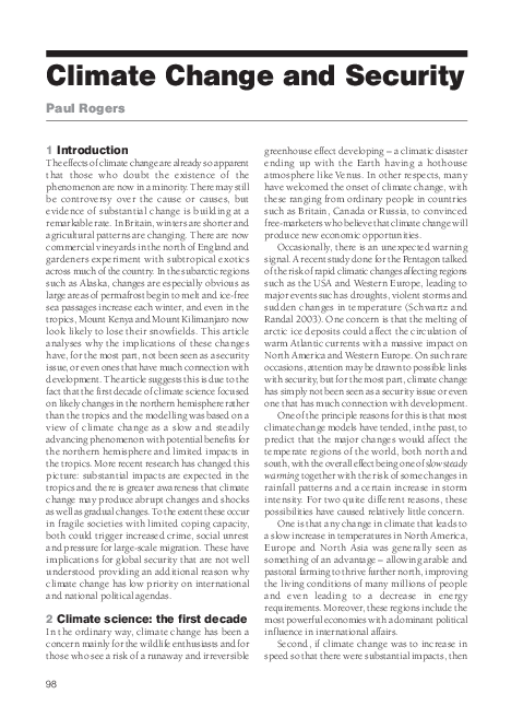 (PDF) Climate change and security | Nils Gilman - Academia.edu