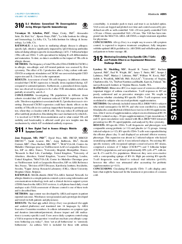 (PDF) A New Digital Tool to Assess Allergic Rhinitis Symptom Control
