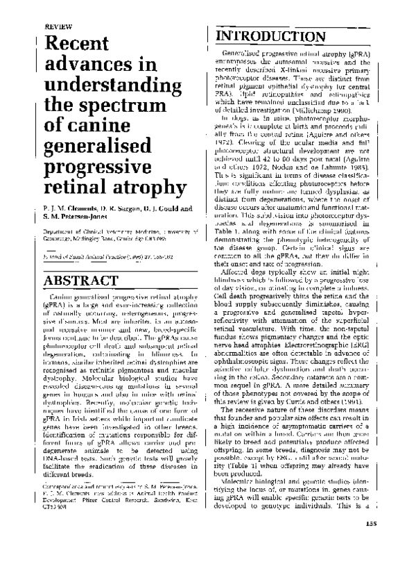 (PDF) Recent advances in understanding the spectrum of canine ...