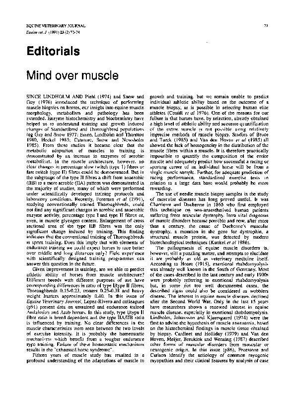 (PDF) Mind over muscle