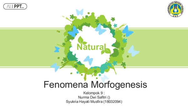 (PPT) Fenomena Morfogenesis