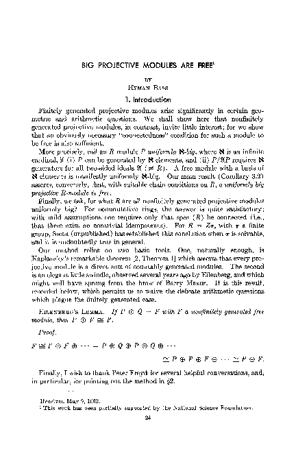 (PDF) Uniformly Big Projective Modules are Free